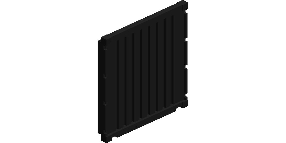The Sandbox - Container end wall gray