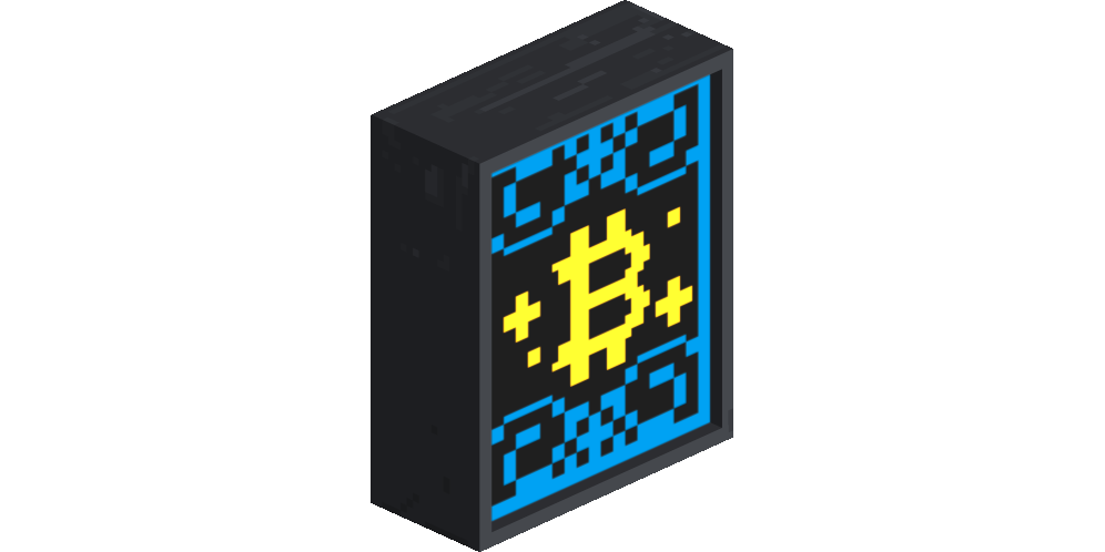 The Sandbox - Reversible neon sign: bitcoin and sunlight