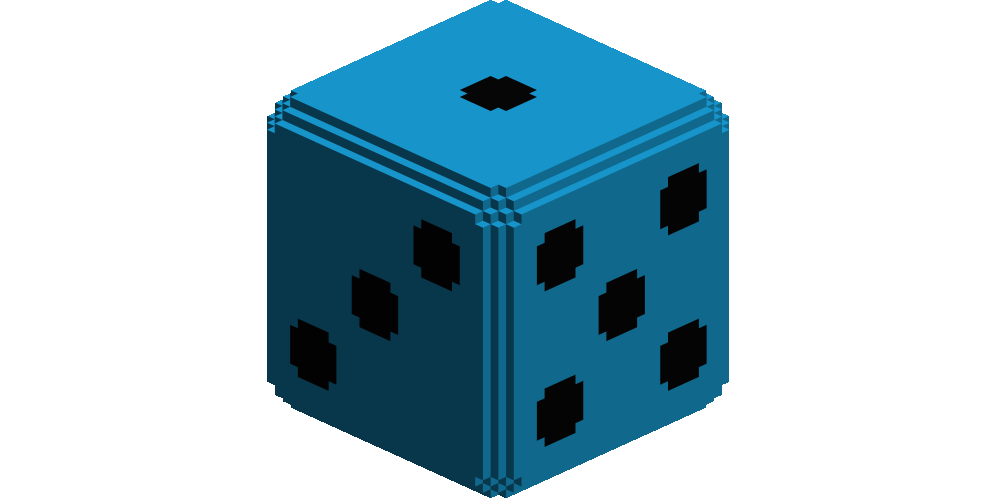The Sandbox- D6 Die - Sky Blue