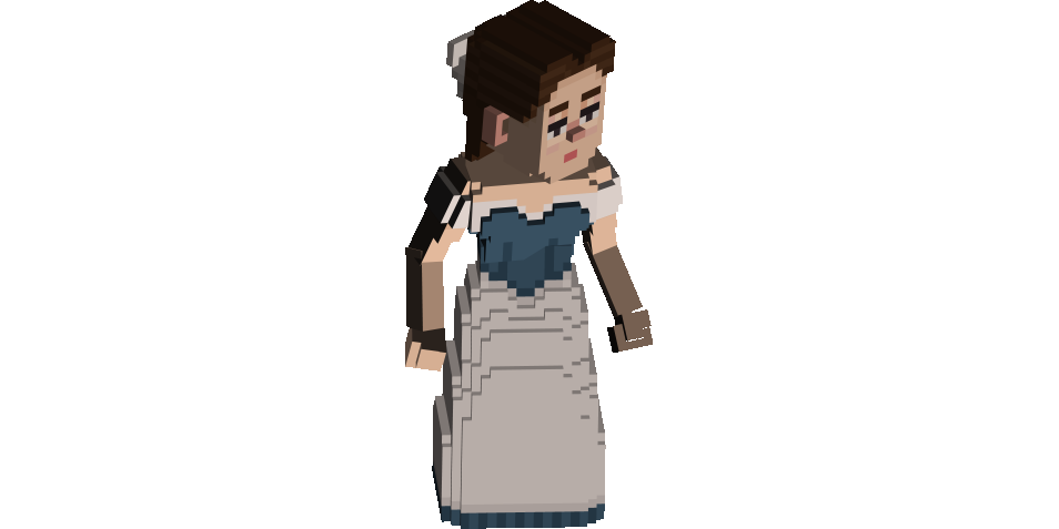 The Sandbox - Woman in Gown