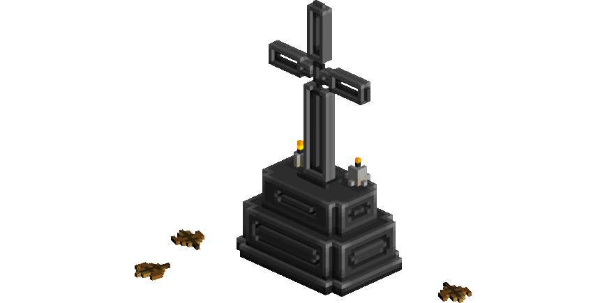 The Sandbox - Graveyard Scene, Cross Tombstone