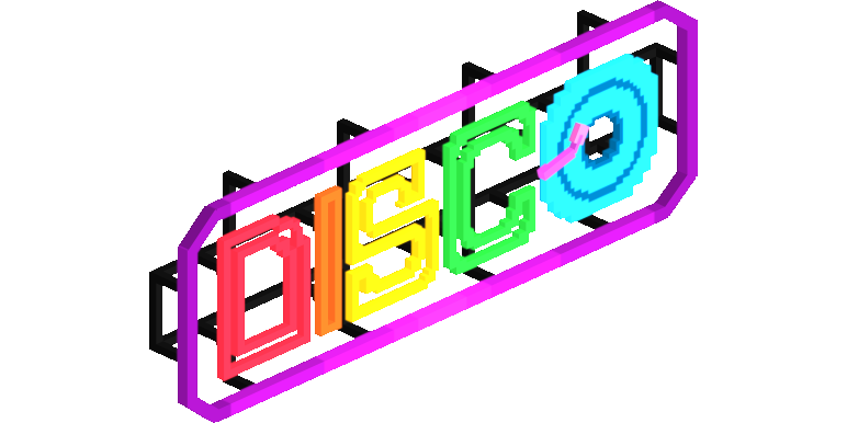 The Sandbox - Neon Disco Sign