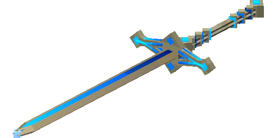The Sandbox - Blue Diamond Gold Blade Sword