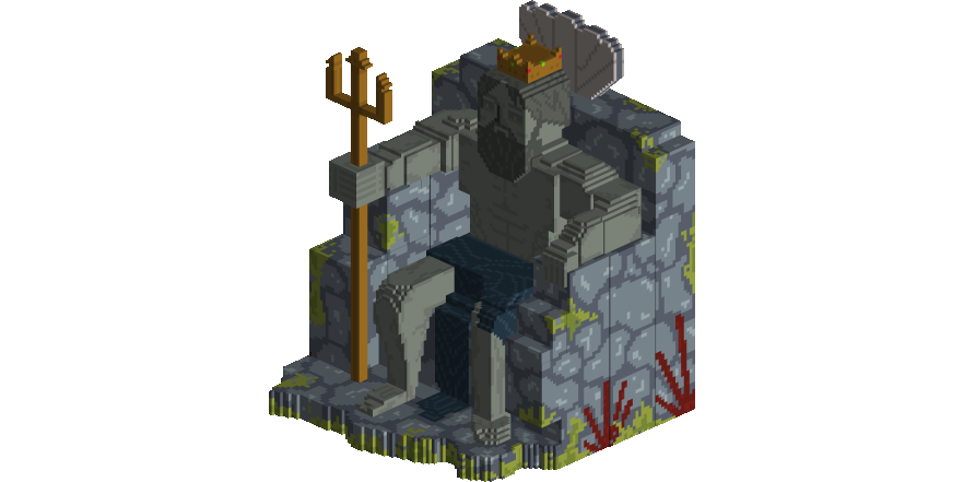 The Sandbox - Poseidon Statue