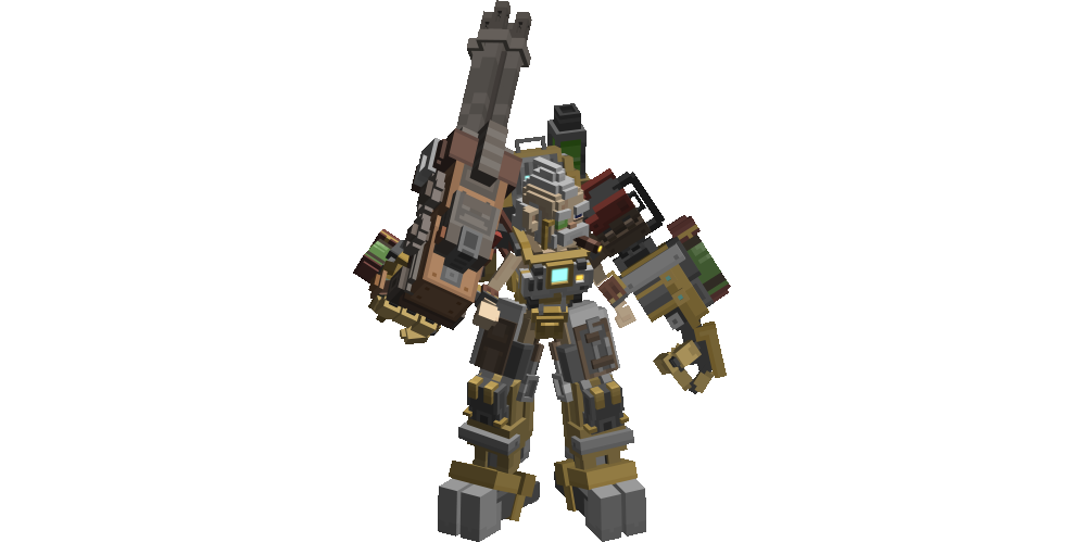 The Sandbox - Steampunk engineer Albert and exoskeleton robot