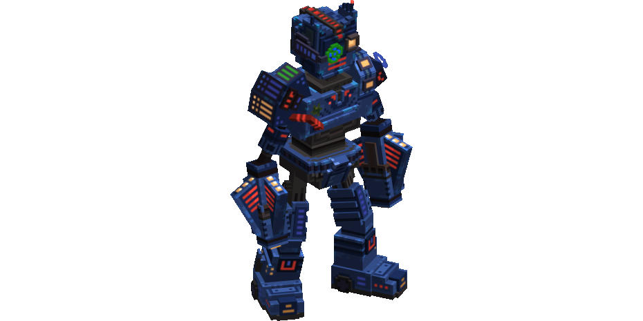The Sandbox - Blue Metal Robot - CF Cyberpunk