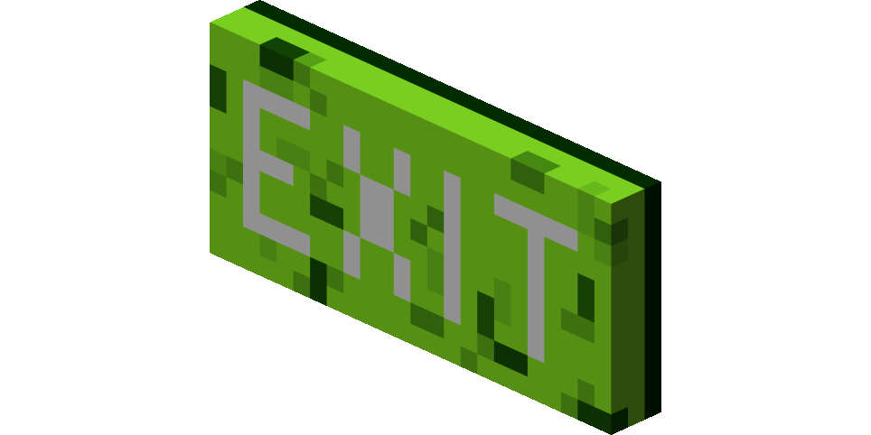 The Sandbox - Exit Sign