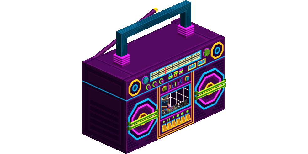 The Sandbox - Boombox Party DJ Booth - CF Music Fest