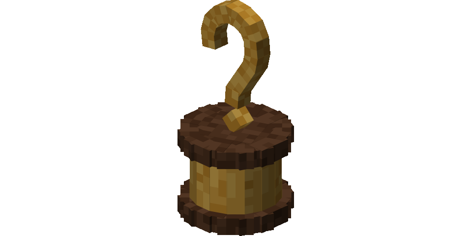 The Sandbox - Question mark gold - MG Hello Help Us