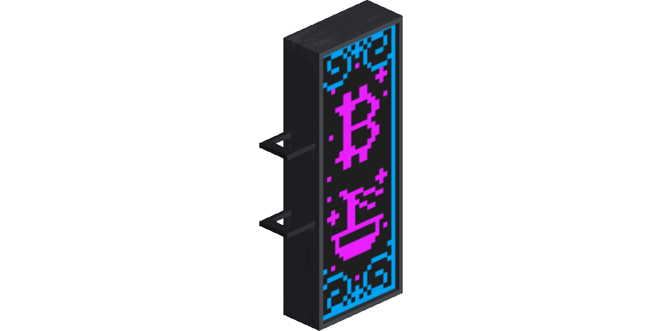 The Sandbox - Reversible Neon Sign crypto rame