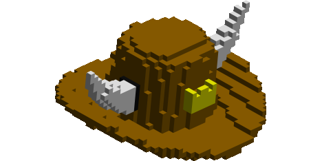 Sandbox - Bull Horn Cowboy Hat Crown Emblem Unisex