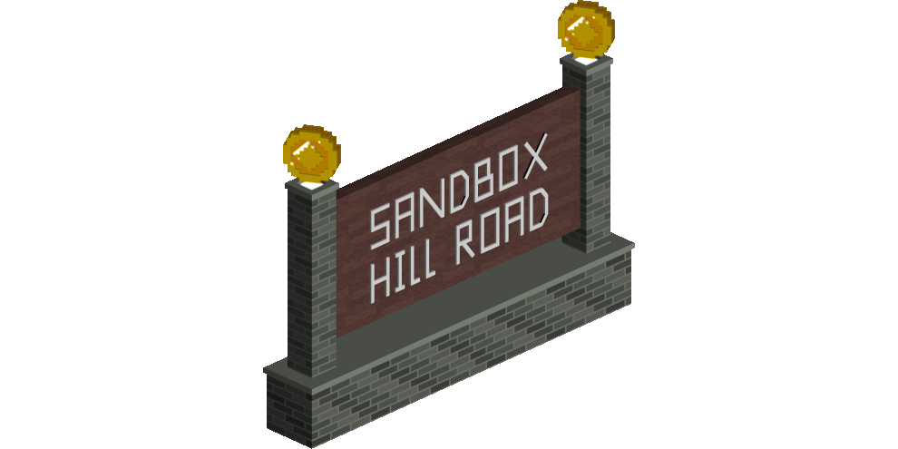 The Sandbox - Sandbox Hill Road Sign