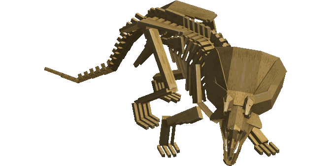The Sandbox - Triceratops Fossil Display