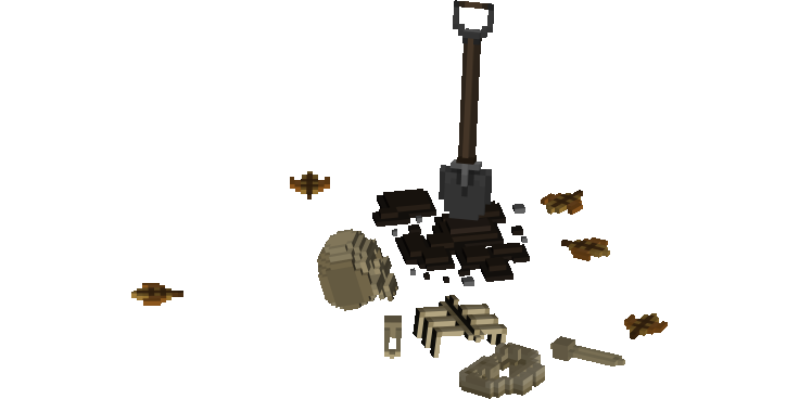 The Sandbox - Graveyard Scene, Exhumed Skeleton